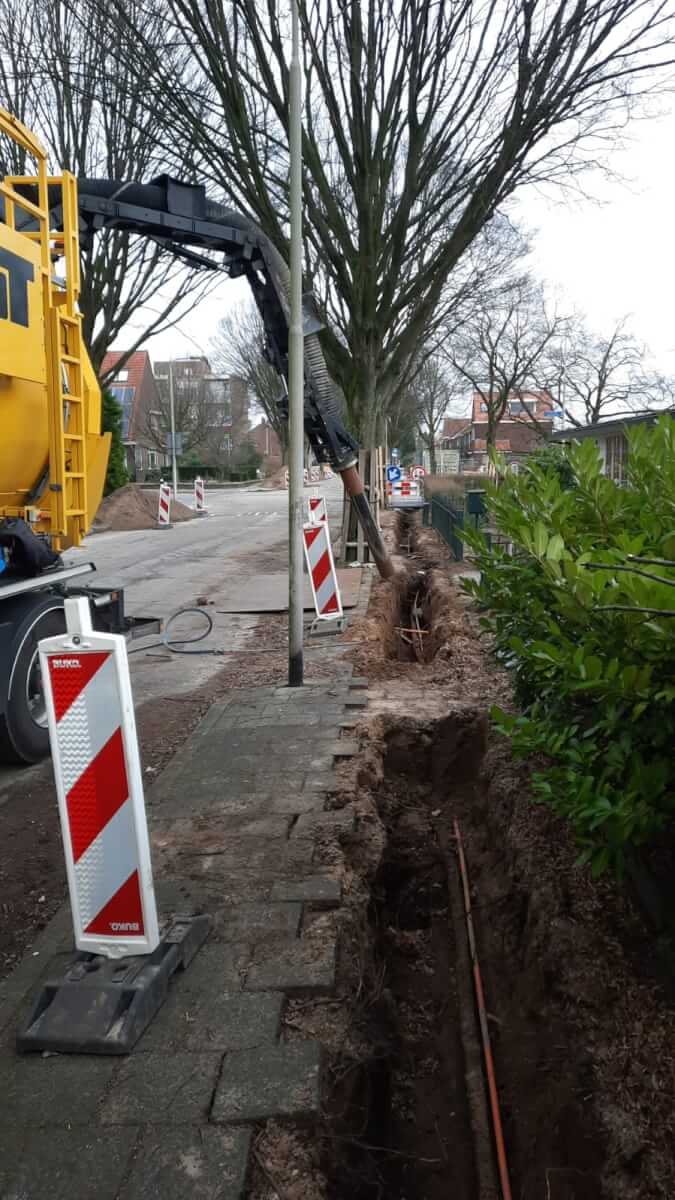 Kabels en leidingen vrijzuigen in Nijmegen | Methorst Zuigtechniek